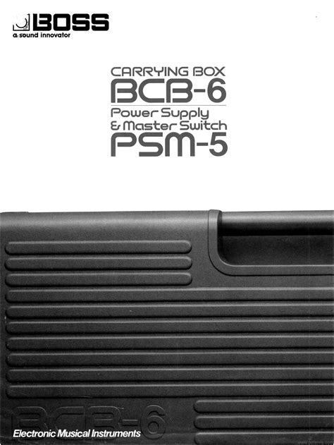 Boss Bcb 6 And Psm 5