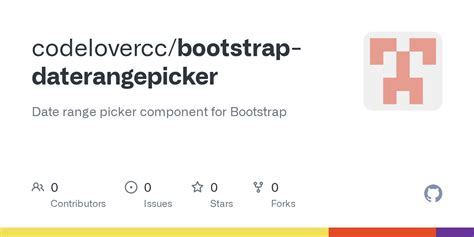 Github Codeloverccbootstrap Daterangepicker Date Range Picker