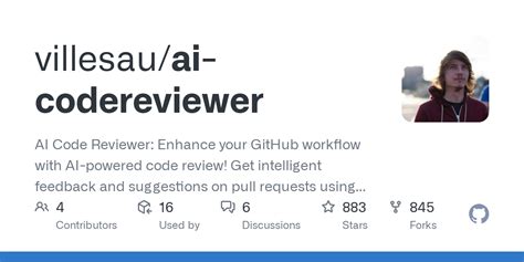 Github Villesauai Codereviewer Ai Code Reviewer Enhance Your Github Workflow With Ai