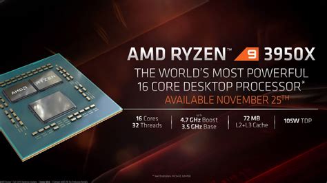 Amd Ryzen 9 3950x 16 Core Flagship And Athlon 3000g Cpus Announced
