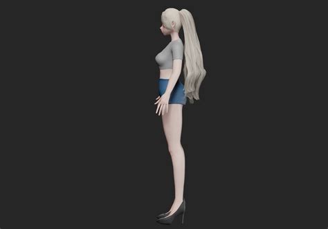3d Cute Basic Girl V27796 Model Turbosquid 2272538