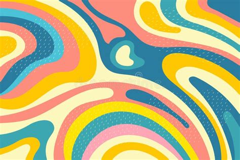 Creative Psychedelic Geometric Colorful Background With Patterns