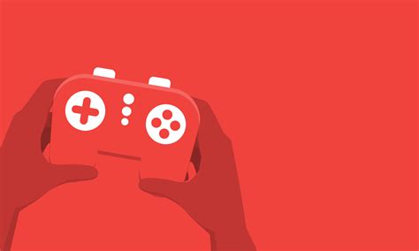 Video Games Banner Cyber Game Poster On Red Background 12716294 Vector