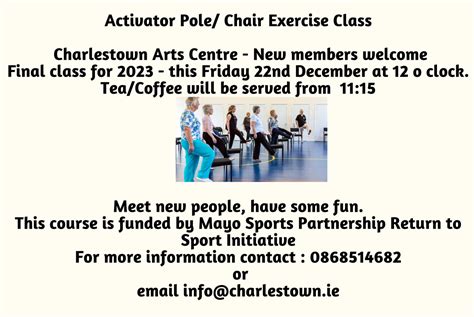 Activator Polechair Exercise Class Charlestown