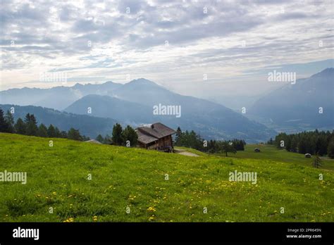 Landscape Of Lienz Dolomites In Austria Road And Panorama Of Massive