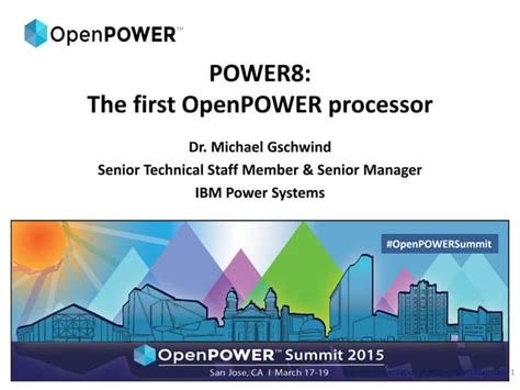 Ibm Power8 The First Openpower Processor Ppt