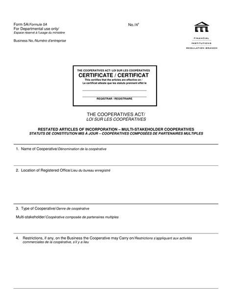 Form 5a Fill Out Sign Online And Download Fillable Pdf Manitoba