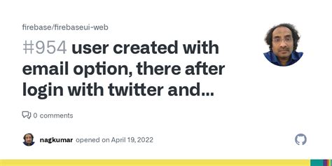 User Created With Email Option There After Login With Twitter And