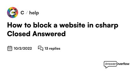 how to block a website in csharp [closed] [answered] c