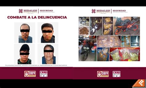 Detienen A 4 Sujetos Con Más De 400 Dosis De Droga En Tulancingo