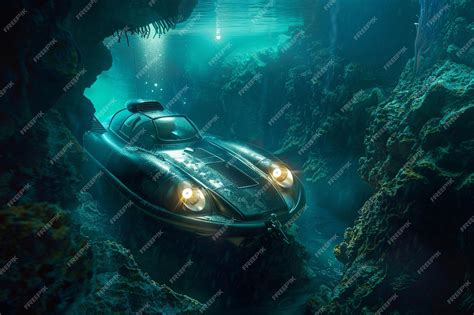 Premium Photo In The Heart Of The Oceans Abyss The Submarine Car