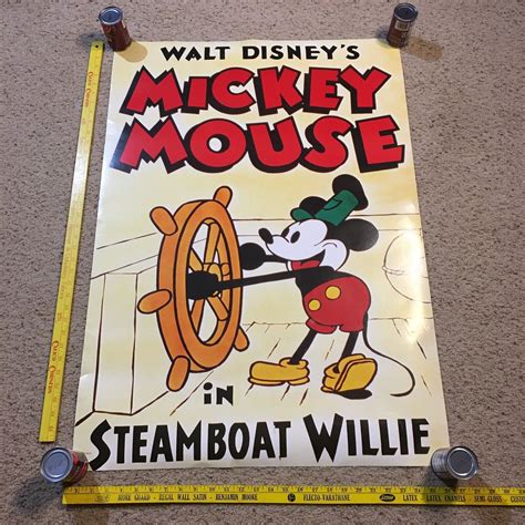 Mickey Mouse Steamboat Willie Poster