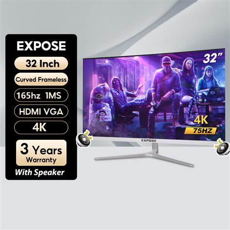 Monitor Pc Gaming Monitor With Speaker 1ms Led Framless Ips Lcd Monitor