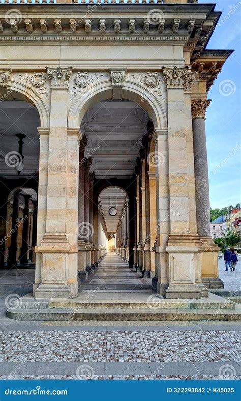 Mill Colonnade Hot Mineral Springs In Karlovy Vary Czech Republic