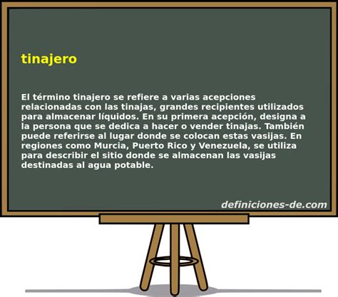 Significado De Tinajero