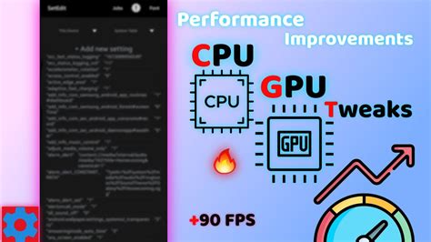 Improve Cpu And Gpu Performance With Setedit Tweaks 90 Fps Youtube