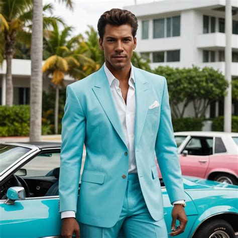 Convert Photo To Black Man With A Miami Vice Suit Style Free Online