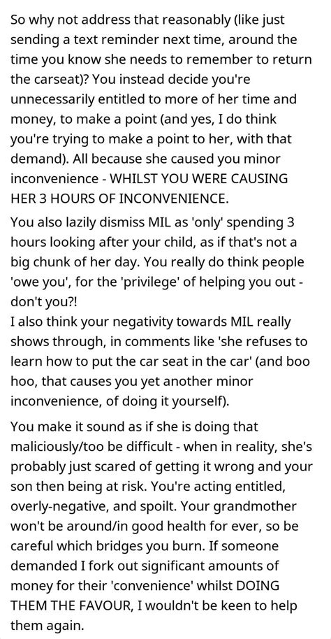 New Mom Complains About Mil Not Buying A Car Seat On Her Own Dime Gets