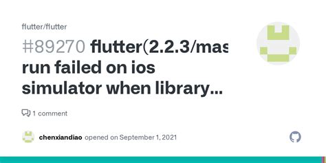 Flutter Master Run Failed On Ios Simulator When Library Use TARGET OS SIMULATOR Issue