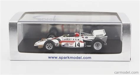 Spark Model S1748 Scale 1 43 Brm F1 P160 N 14 Winner Austrian Gp 1971 Jo Siffert White