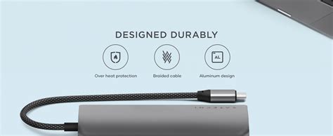 Satechi Usb C Hub 8 In 1 Multiport Adapter V3 Dongle With 8k Hdmi 85w