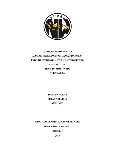 Asuhan Keperawatan Stemi Anteroseptal Pdf Sains And Matematika
