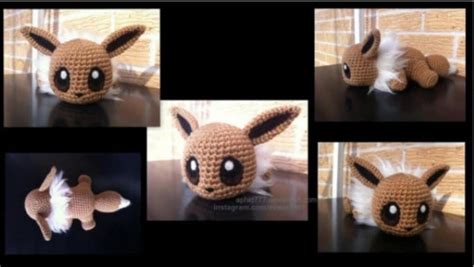 Eevee Pokemon Amigurumi Receitas De Amigurumi Em Português