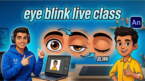 Live Eye Blink Animation Class Gleoga Tutorial In Hindi Realistic