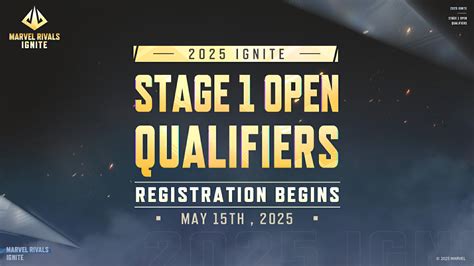 Marvel Rivals Ignite 2025 Stage 1 Open Qualifiers Marvel Rivals