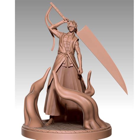 3d Print Model Ichigo Kurosaki Bleach Figurine Cgtrader