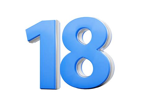 Number 18 Pngs For Free Download