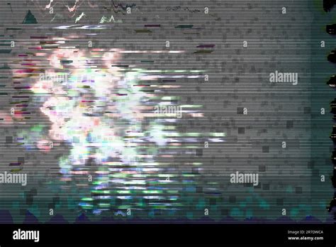 Abstract Digital Pixel Noise Glitch Error Damage Computer Glitch