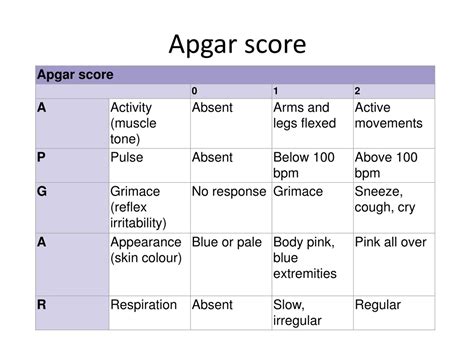 Ppt Neonatal Resuscitation Guide Apgar Score And Clinical Sequences