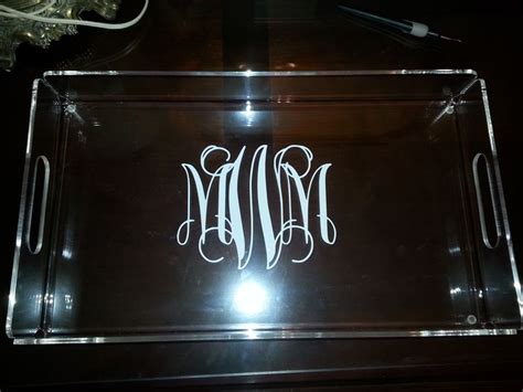 Scripty 3 Initial Monogram Tray