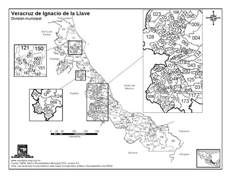 Mapa Para Imprimir De Veracruz Mapa De Municipios De Veracruz Inegi De