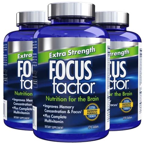 Focus Factor Adults Extra Strength 120 Count Brain Supplement For