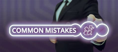 Conceptual Caption Common Mistakes Word Written On Actions That Are