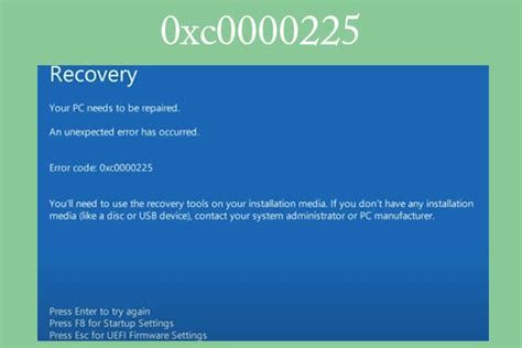 7 Practical Solutions To Windows Error Code 0xc0000225