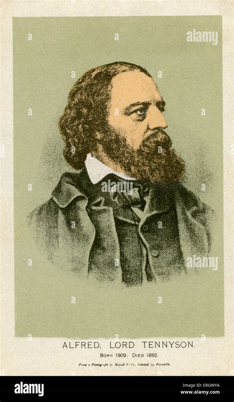 Alfred Lord Tennyson Portrait English Poet Laureate 1809 1892