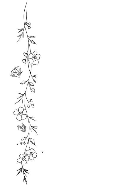 Floral Border Drawing