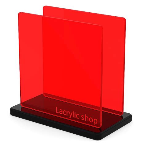 Plexiglass Sur Mesure Rouge Fluo Ep 3 Perspex 4t56