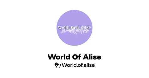 World Of Alise Instagram Tiktok Linktree