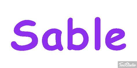 Sable Name Animated  Logo Designs