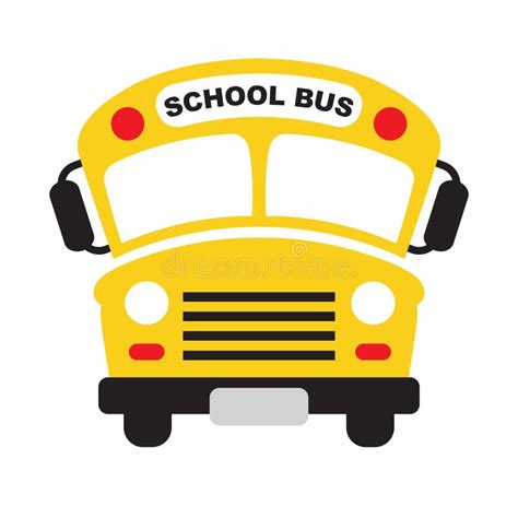 Front School Bus Vector