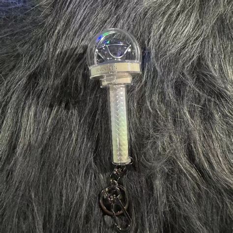 Kpop Idol Ateez Twice Gidle Seventeen Mini Lightstick Keyring Candybong Glow Stick Keychains Bag