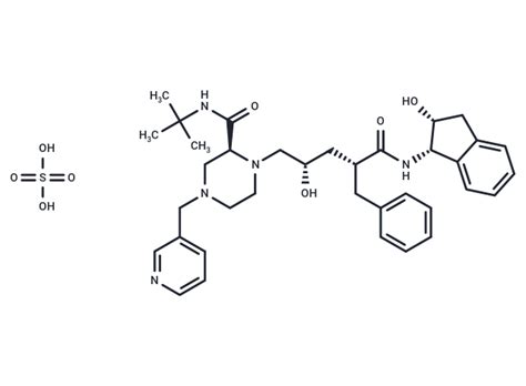 Indinavir Sulfate 硫酸茚地那韦 Hiv Protease Sars Cov Targetmol