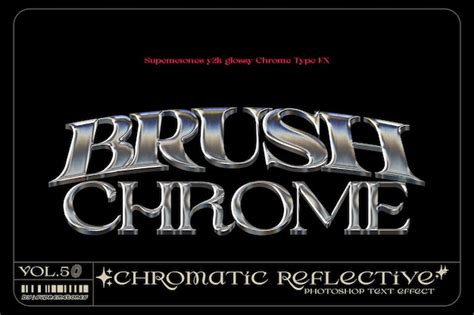 Premium Psd Chrome Glossy 3d High Reflective Metal Text Effect