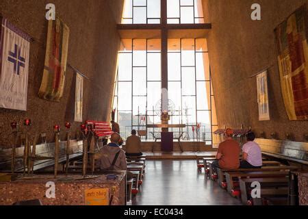 Interior Of The Chapel Of The Holy Cross Sedona Arizona Usa Stock