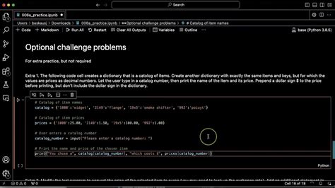 Python Practice Lesson 006 Problem Ex1 Youtube