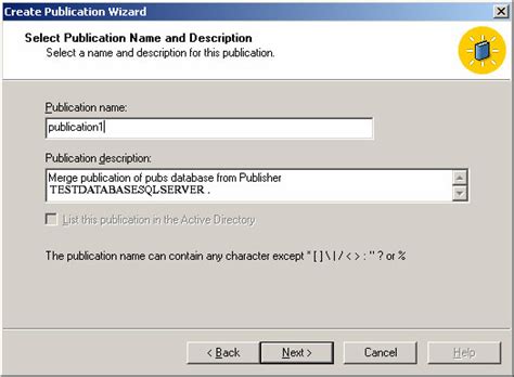 Sql Server 2000 Merge Replication Step By Step Procedure Ea Technology